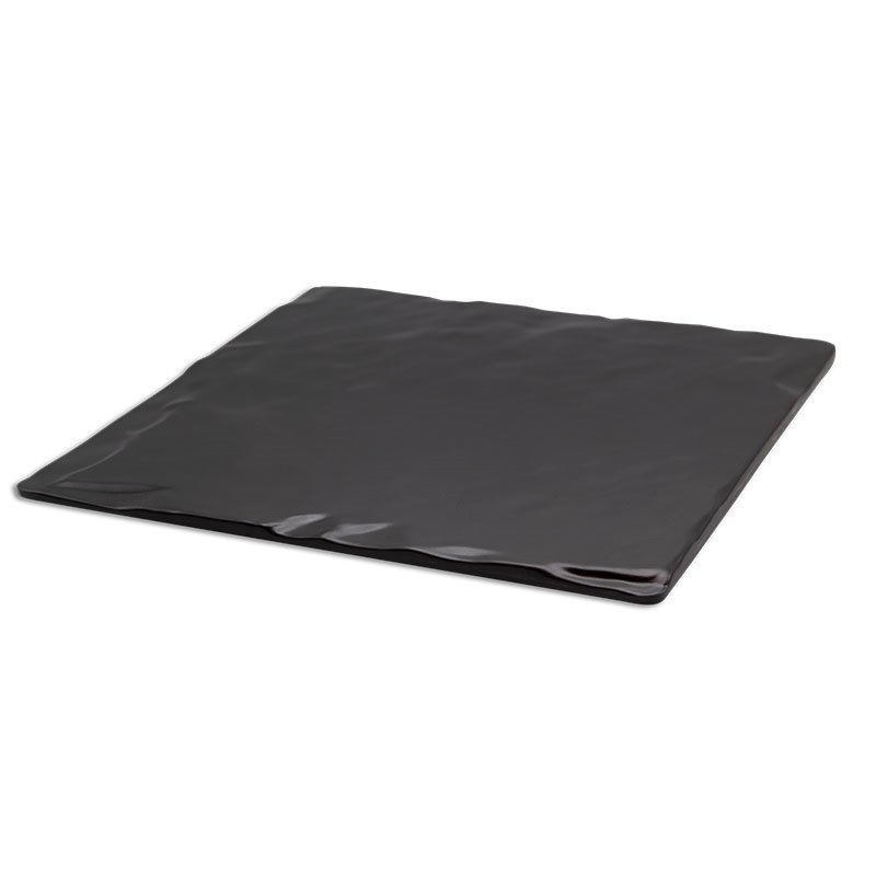 Base cuadrada de Melamina 25 x 25 x 1,5 cm ADRIER Terral Negro mate
